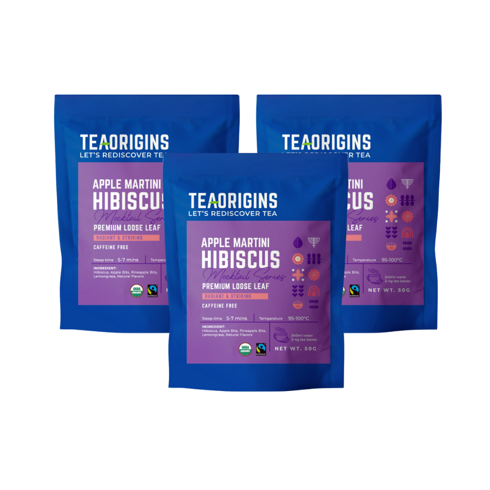 (BUNDLE OF 3) Teaorigins Apple Martini Hibiscus Mocktail Series Premiu ...
